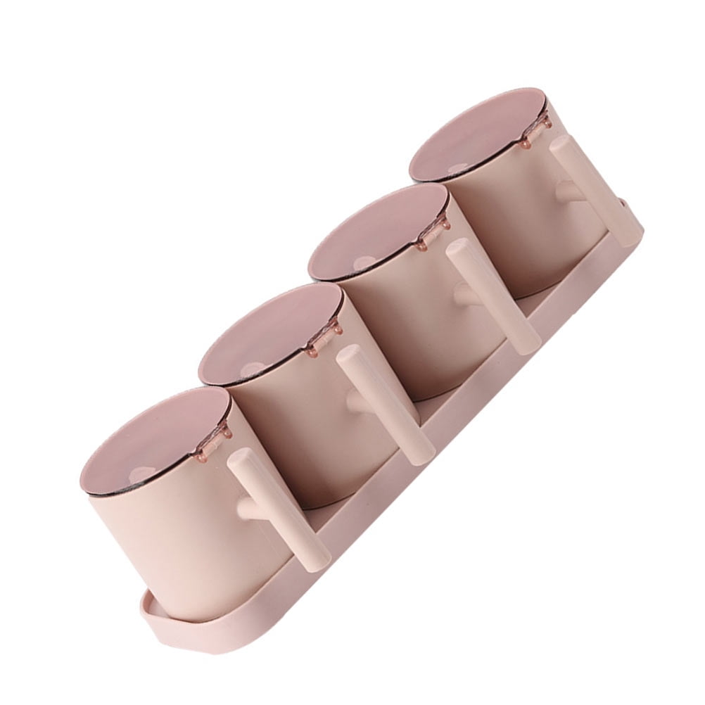 Seasoning Box Set Kitchen Supply Refillable Containers Salt Jar with ...