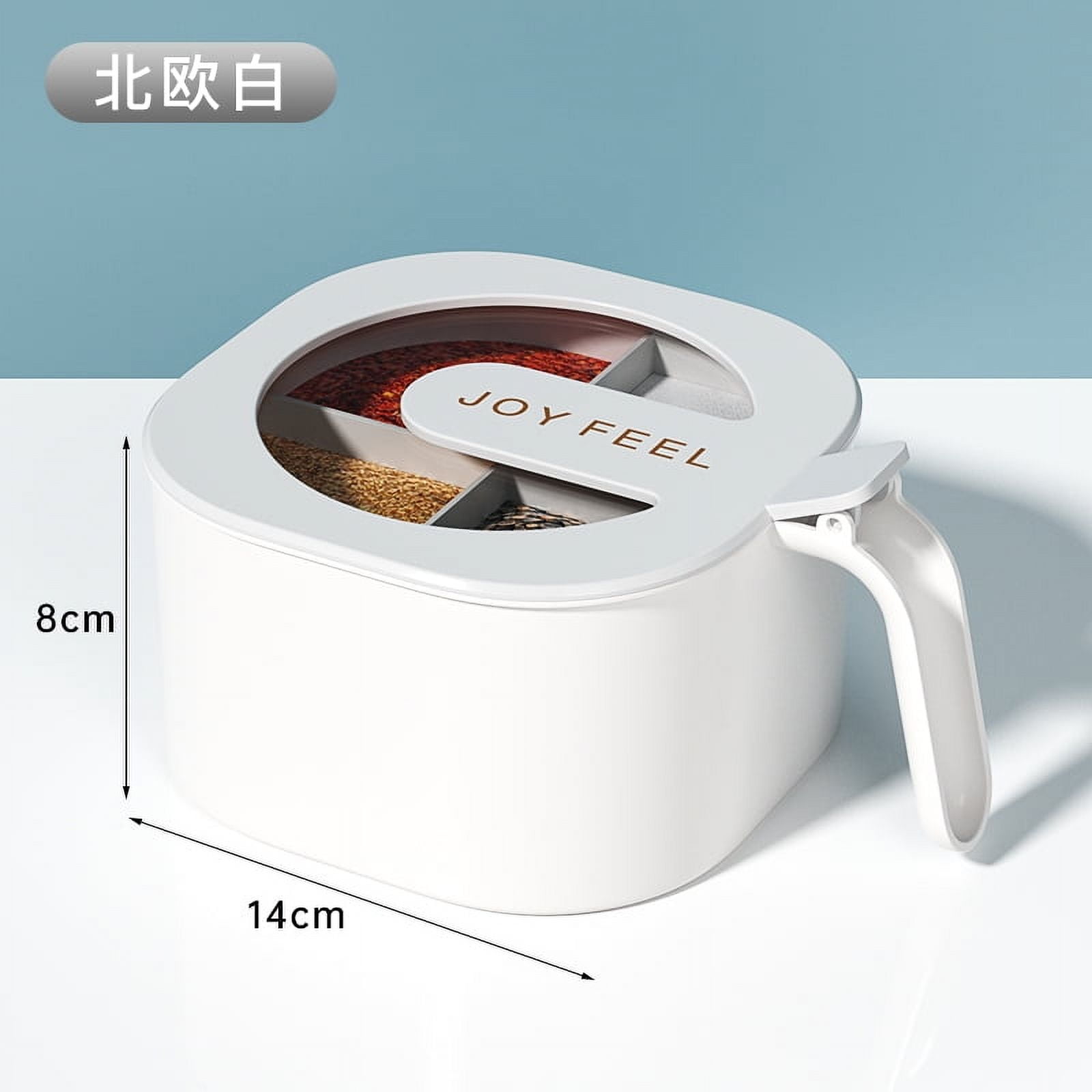 Seasoning Box Suit Four-Grid Kitchen Supplies MSG and Salt Shaker ...