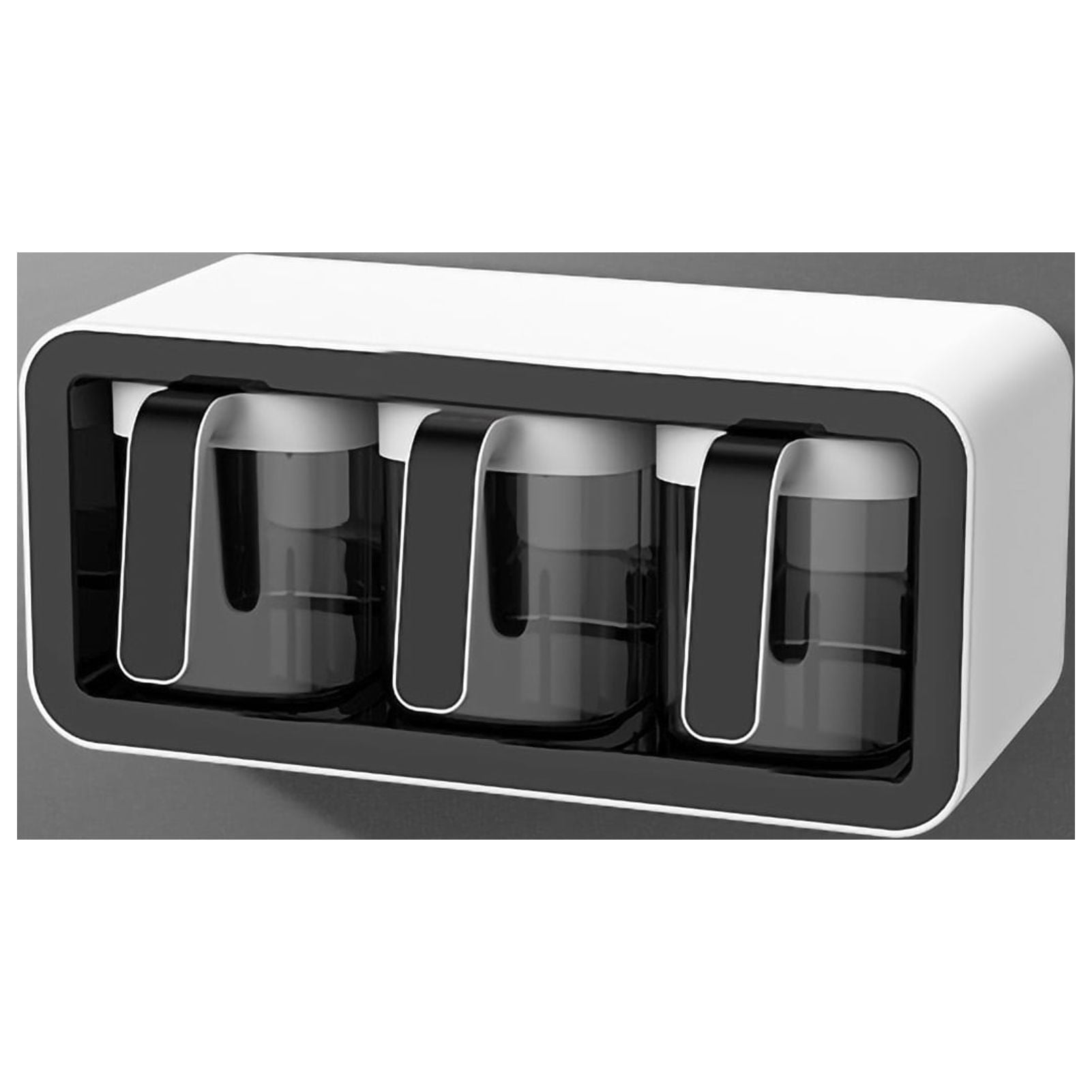 Seasoning Box Wall Mount Multi Grid Seasoning Storage Container Kitchen ...