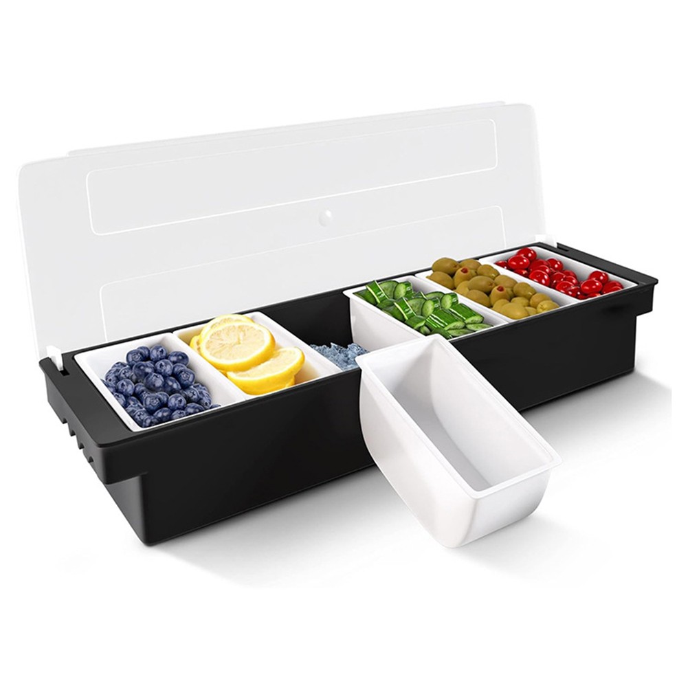 Seasoning Case Bar Ice Cooled Condiment Box Bar Drinks Fruits Snack ...