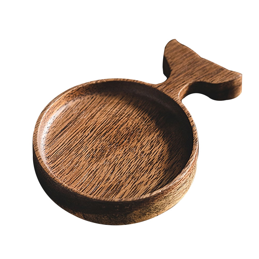BRIGHTFUFU Seasoning Plate Wooden Brown 1Set 4.83x3.22x0.79in - Walmart.com