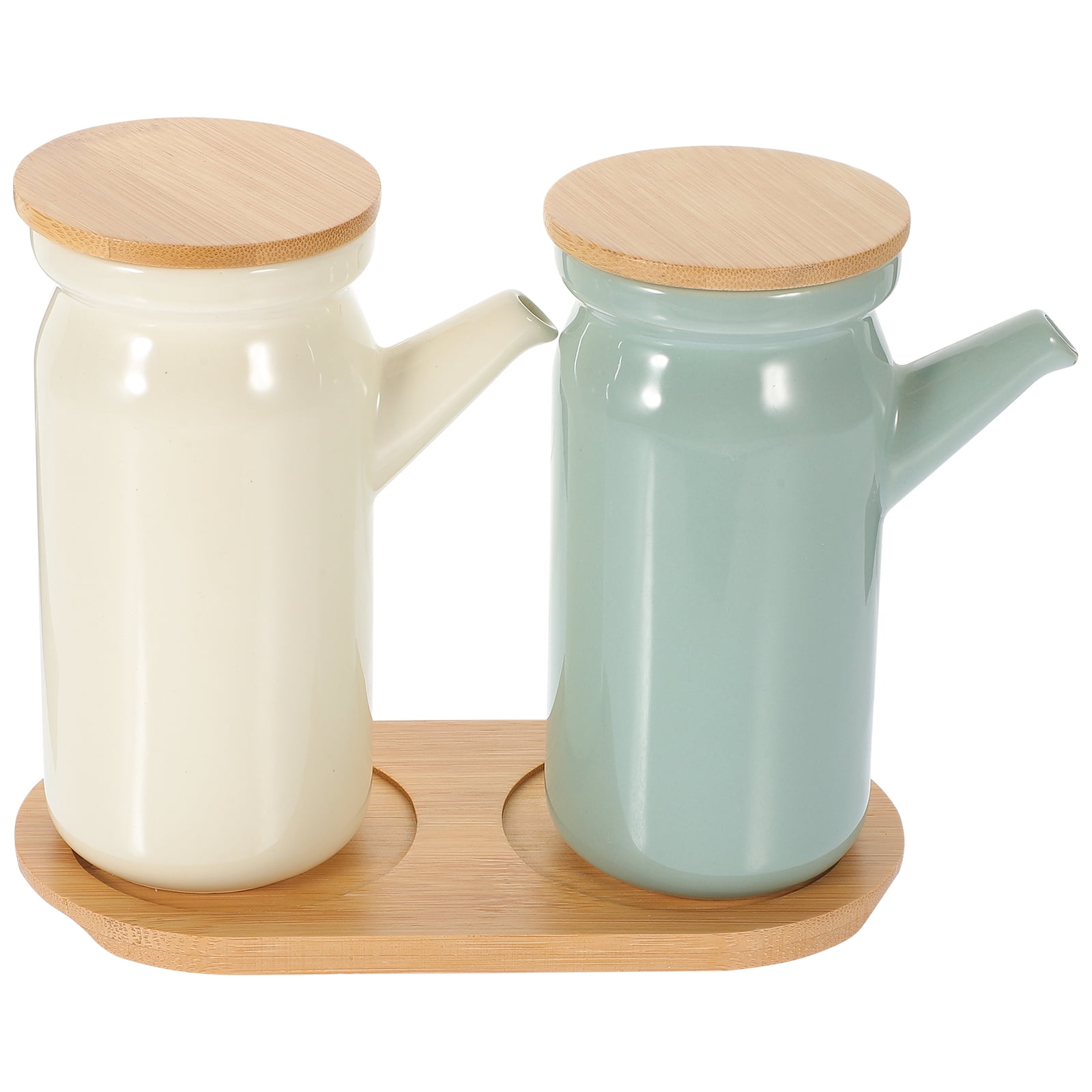 Raindrops Ceramic Kitchen Sauce Containers with Base 1 Set Seasoning ...