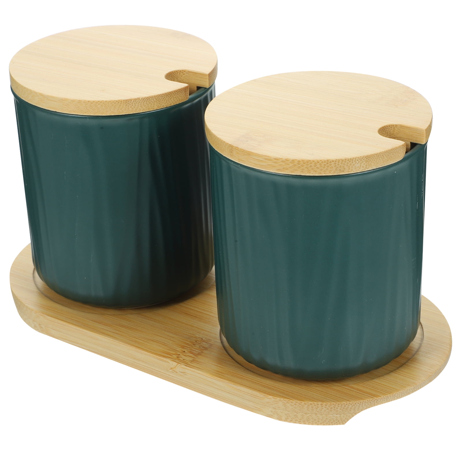 Raindrops Bamboo Ceramic Condiment Holder Simple and Generous Design 1 ...