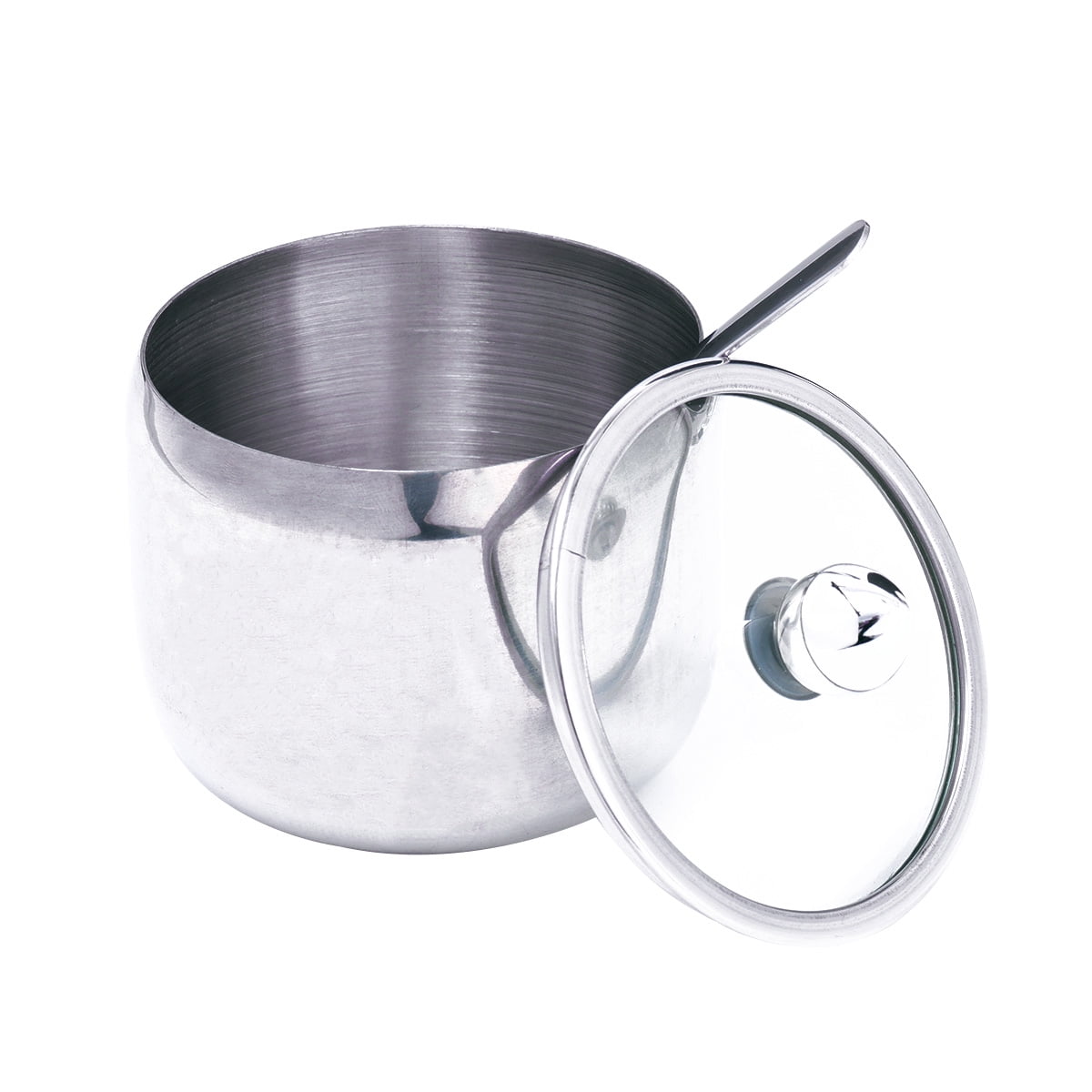 REOFLYUP Kitchen Spice Containers Stainless Steel Seasoning Jar Silver ...