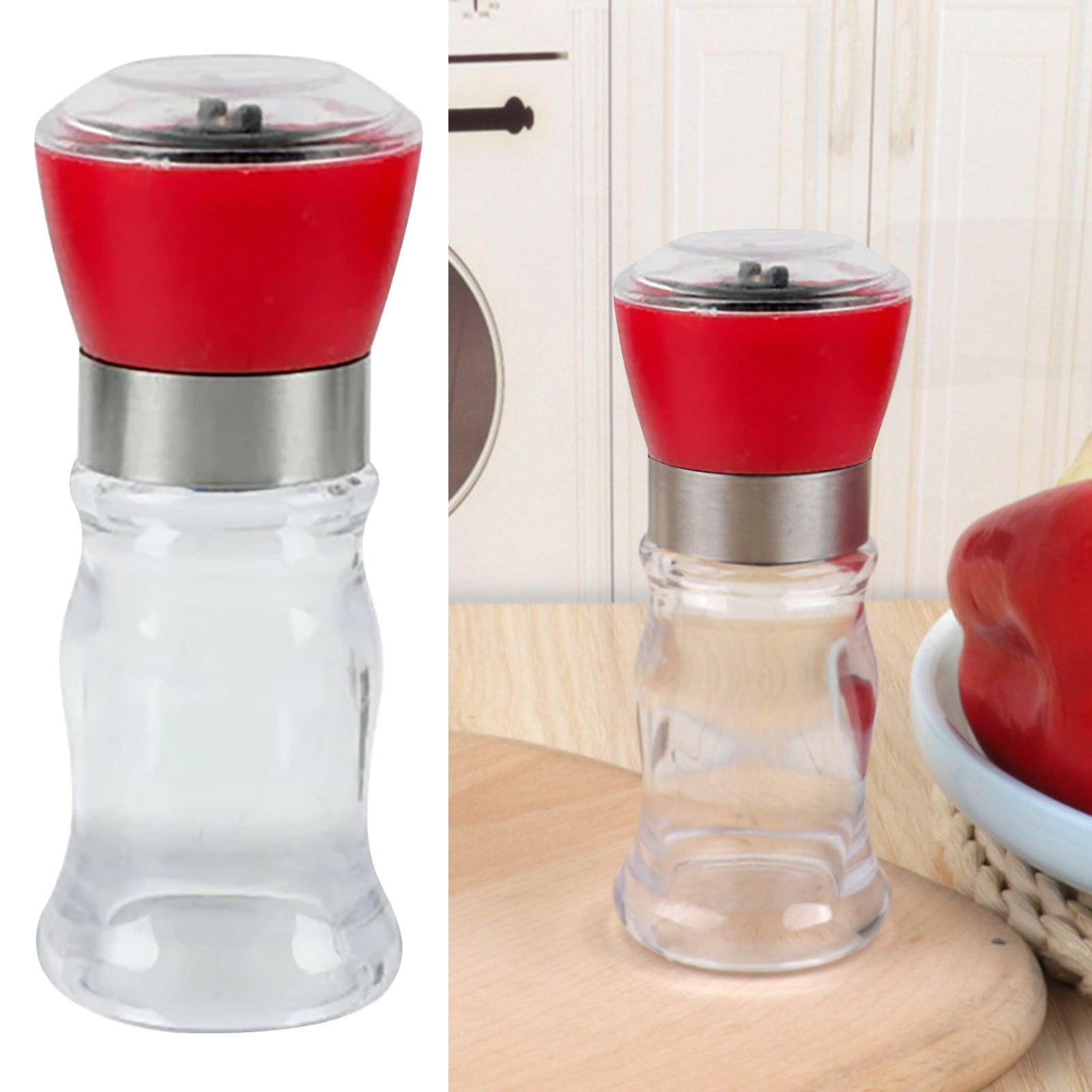 Seasoning Jars And Pepper Shakers Elegant With Clear Glass Bottom ...