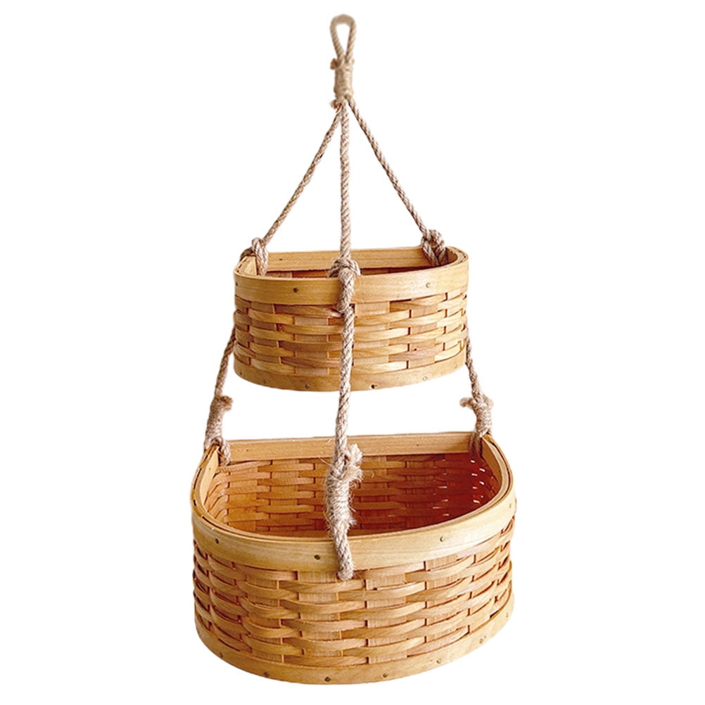 Seasoning Storage Natural Seagrass Basket Utensil Holder Flower Hanging ...