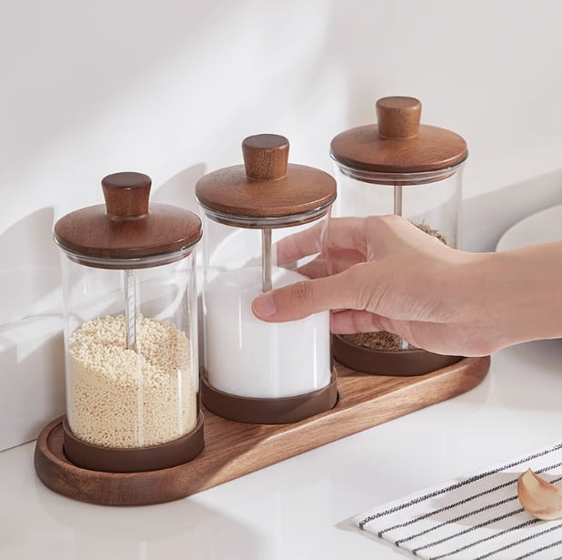 Seasoning jar, sealed to prevent moisture, storage box for seasonings ...