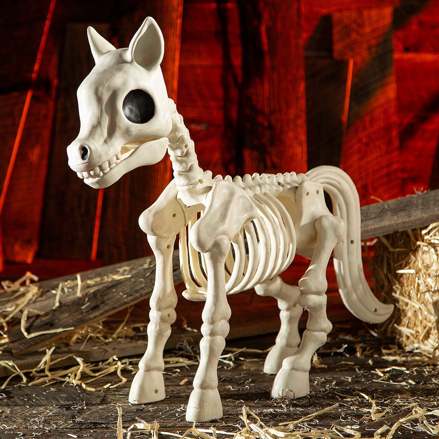 Seasons 25 in Standing Pony Plastic Skeleton Tabletop Decoration - Off ...