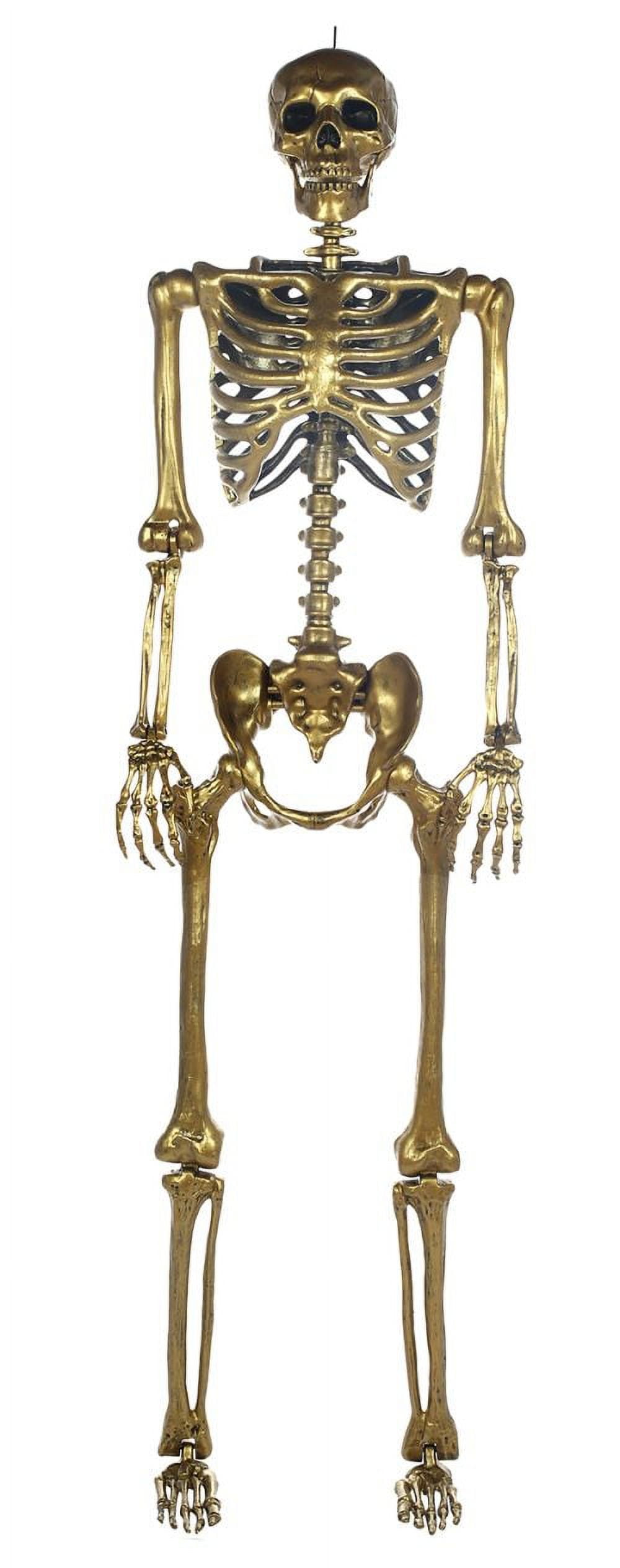 Seasons 5 Inch Gold Posable Skeleton - Bone Color - Walmart.com