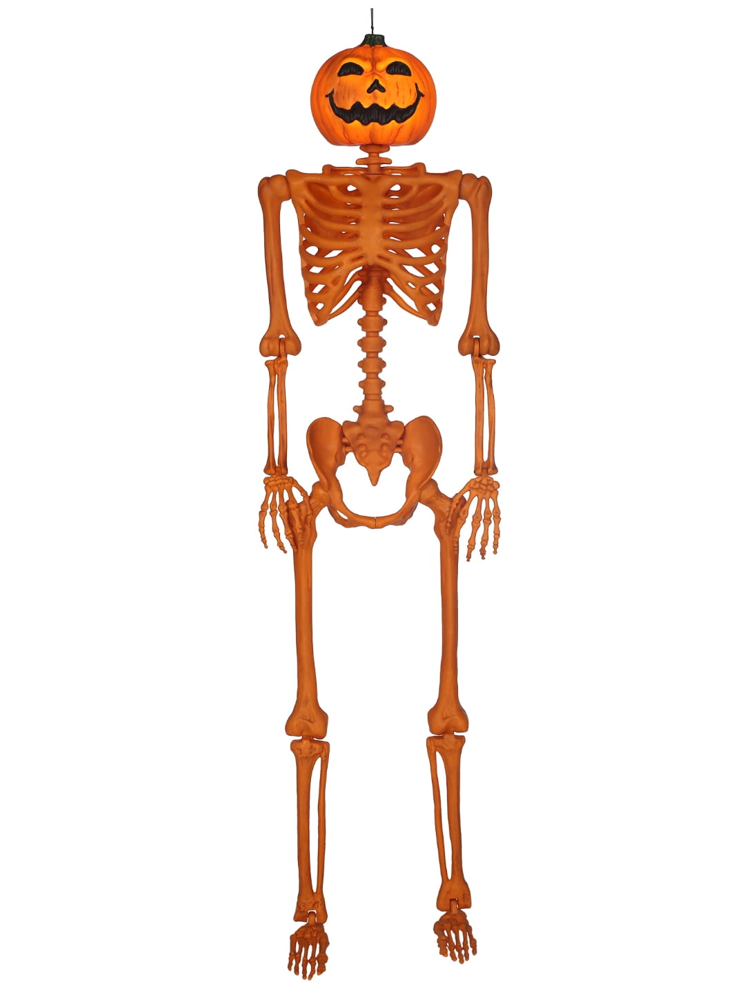 Seasons 60" Light Up Sound Pumpkin Skeleton Halloween Decoration Crazy ...