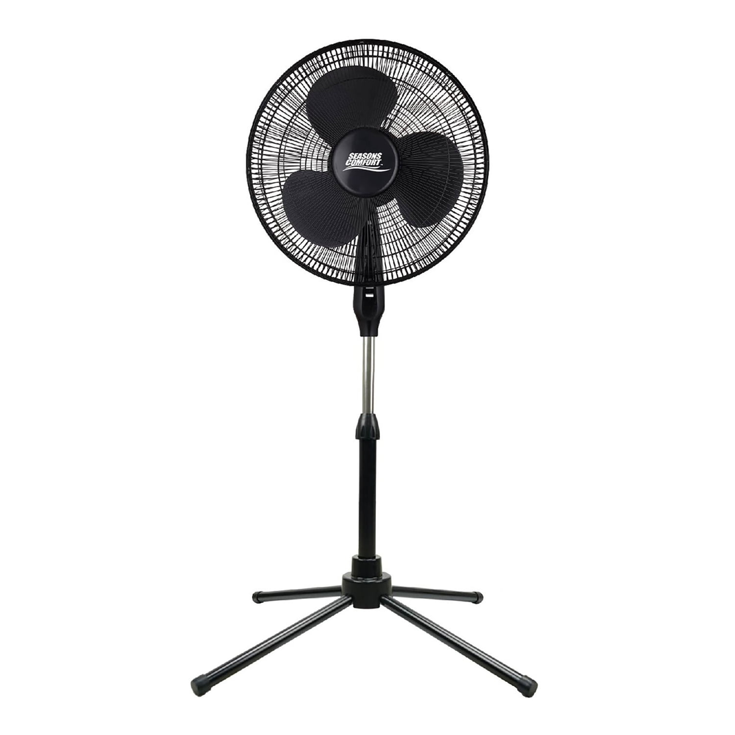 Seasons Comfort 18 Inch Oscillating Pedestal Fan, 3 Speeds, Adj Height ...