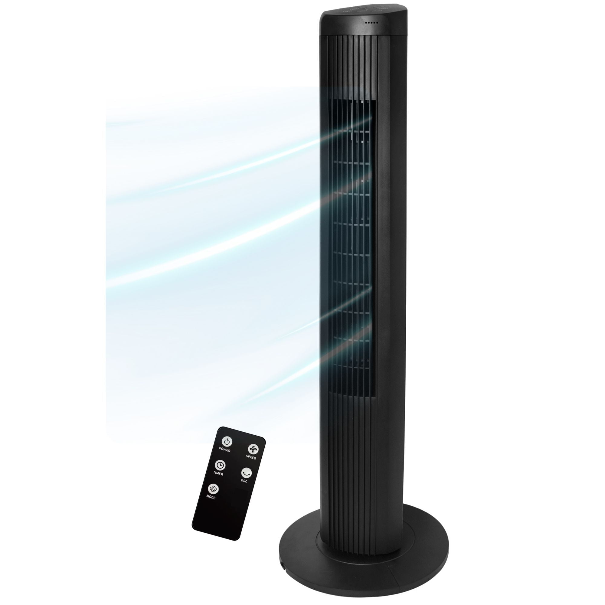 Seasons Comfort 40 Inch Tower Fan, Remote, Quiet, 3-Speed, Oscillation ...