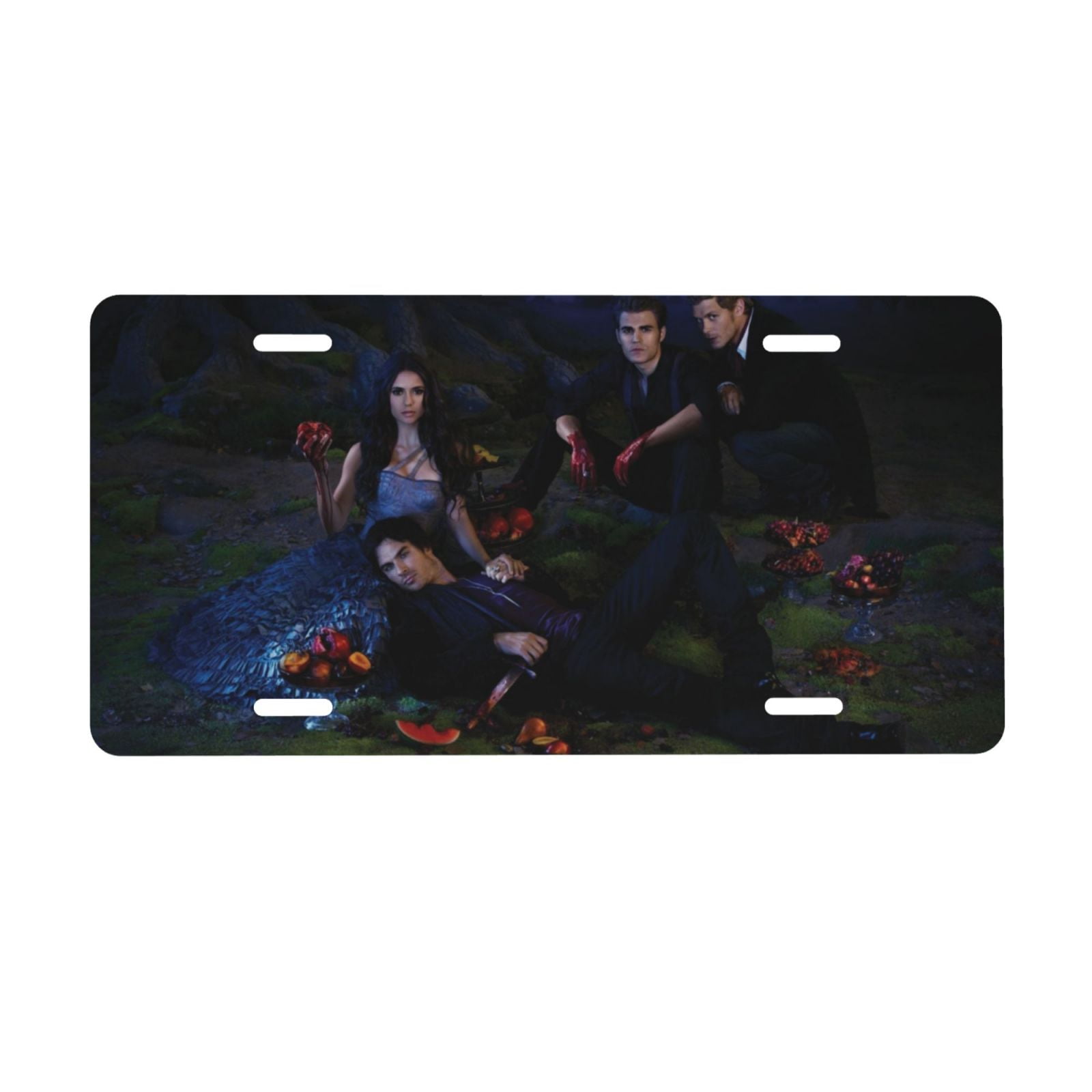 Seasons The Vampire Diaries License Plate Cover Aluminum Novelty Vanity ...