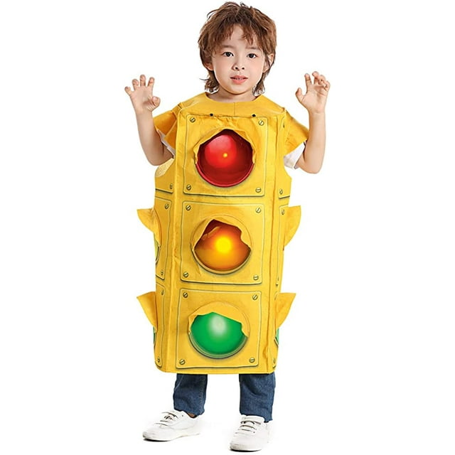 Seasons Kids Halloween 3D Light Up Traffic Light Costume for 3-4 Years ...