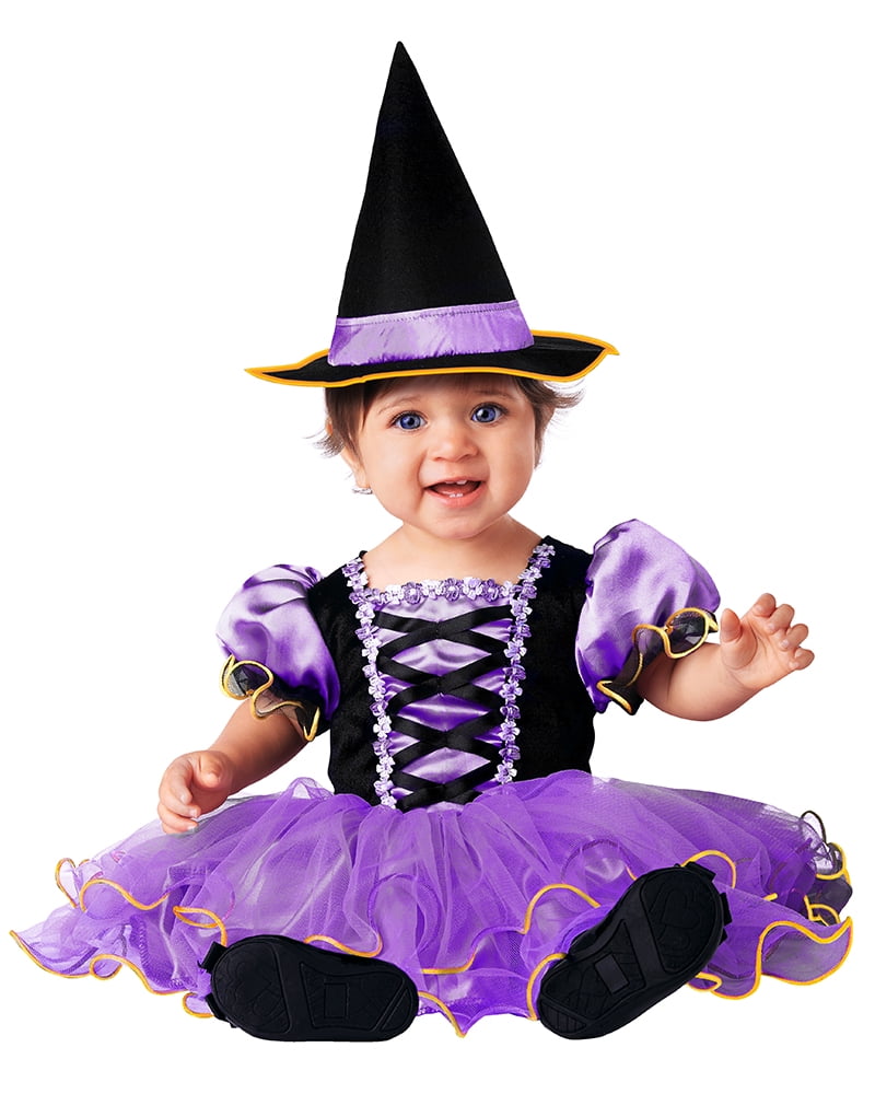 SEASONS Baby Halloween Infant Darling Witch Costume with Hat, Size 12 ...