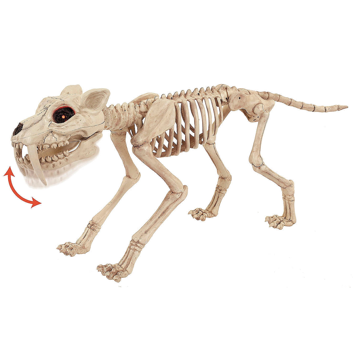 Seasons USA SEW81896 18.5 in. Animated Light-Up Tiger Skeleton ...