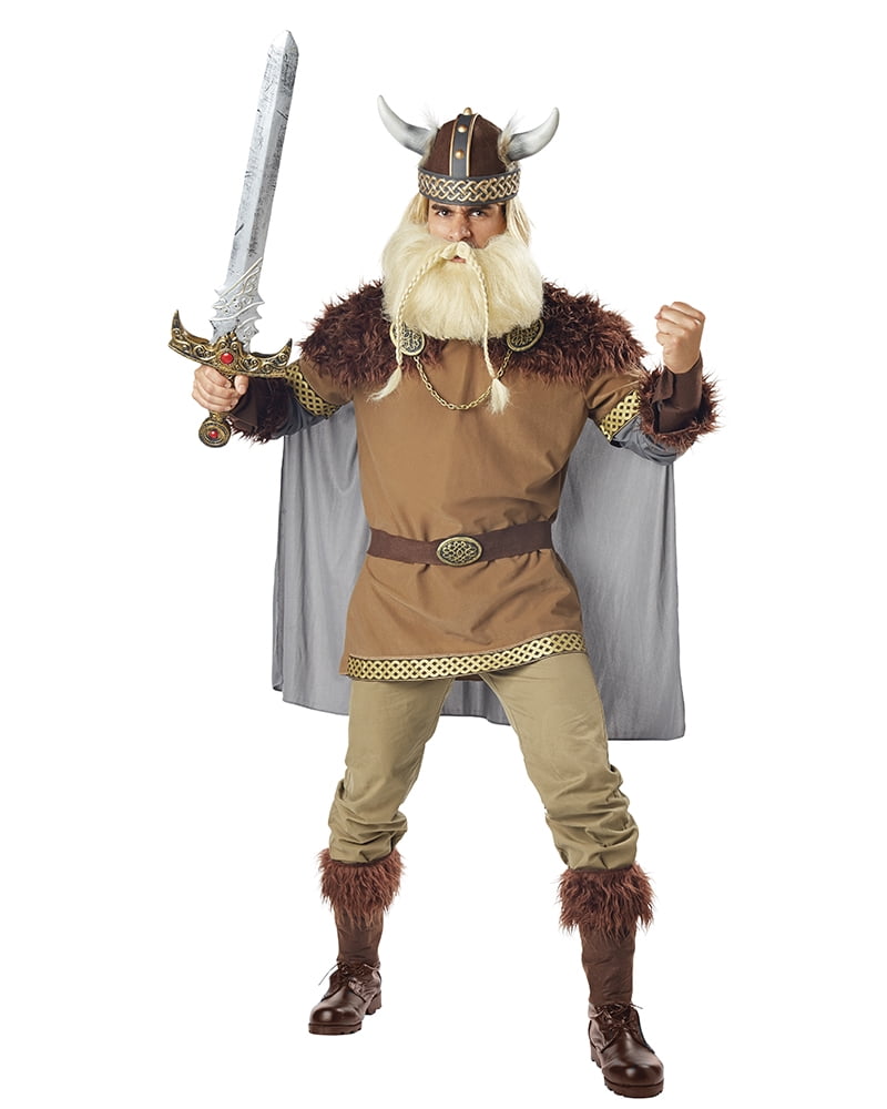 Seasons Adult Halloween Viking Warrior Costume for Men, One Size ...