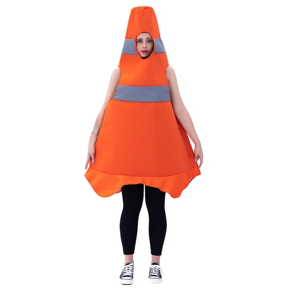 Seasons Direct Women's Traffic Cone Jumpsuit Costume, One Size ...