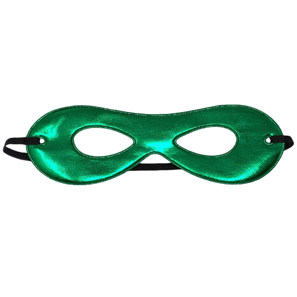 SeasonsTrading Adult Shiny Green Superhero Mask - Costume Party Eye ...