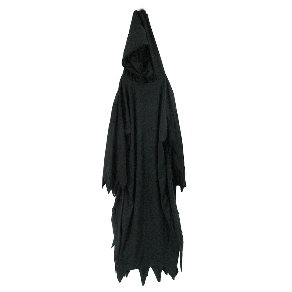 SeasonsTrading Black Hooded Robe Costume for Adults with Open Sides ...