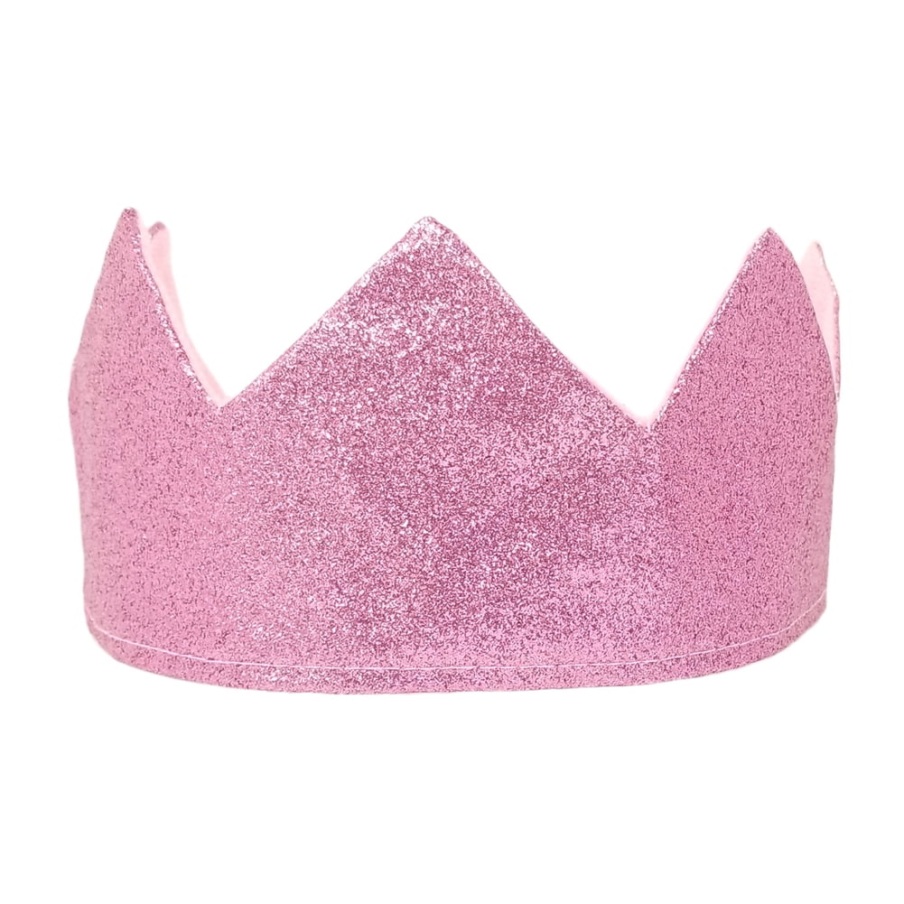 SeasonsTrading Shiny Pink Glitter Sparkle Crown - Fun Birthday Costume ...