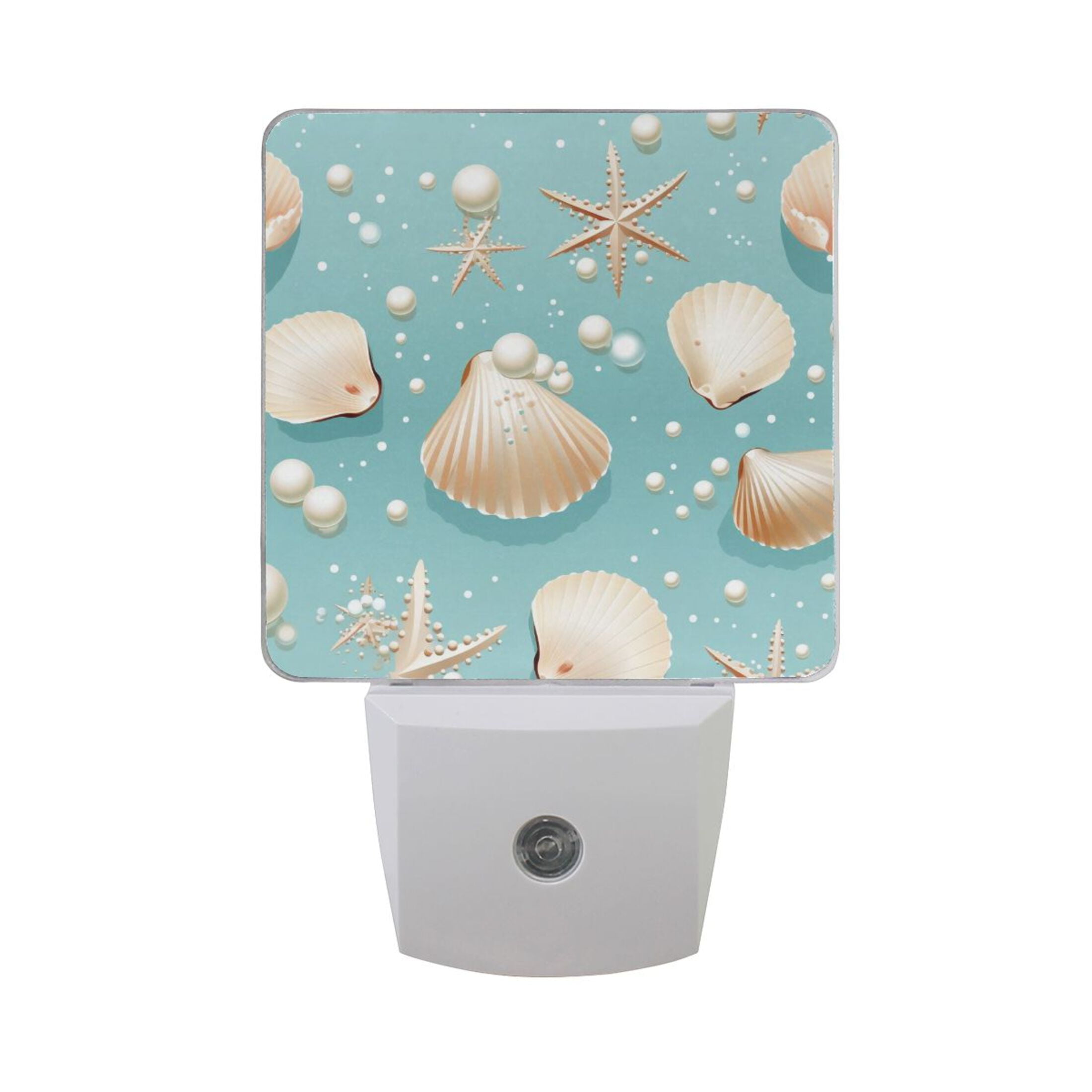Seastar Seashells Night Light LED Dusk to Dawn Auto Sensor Night Lamp ...