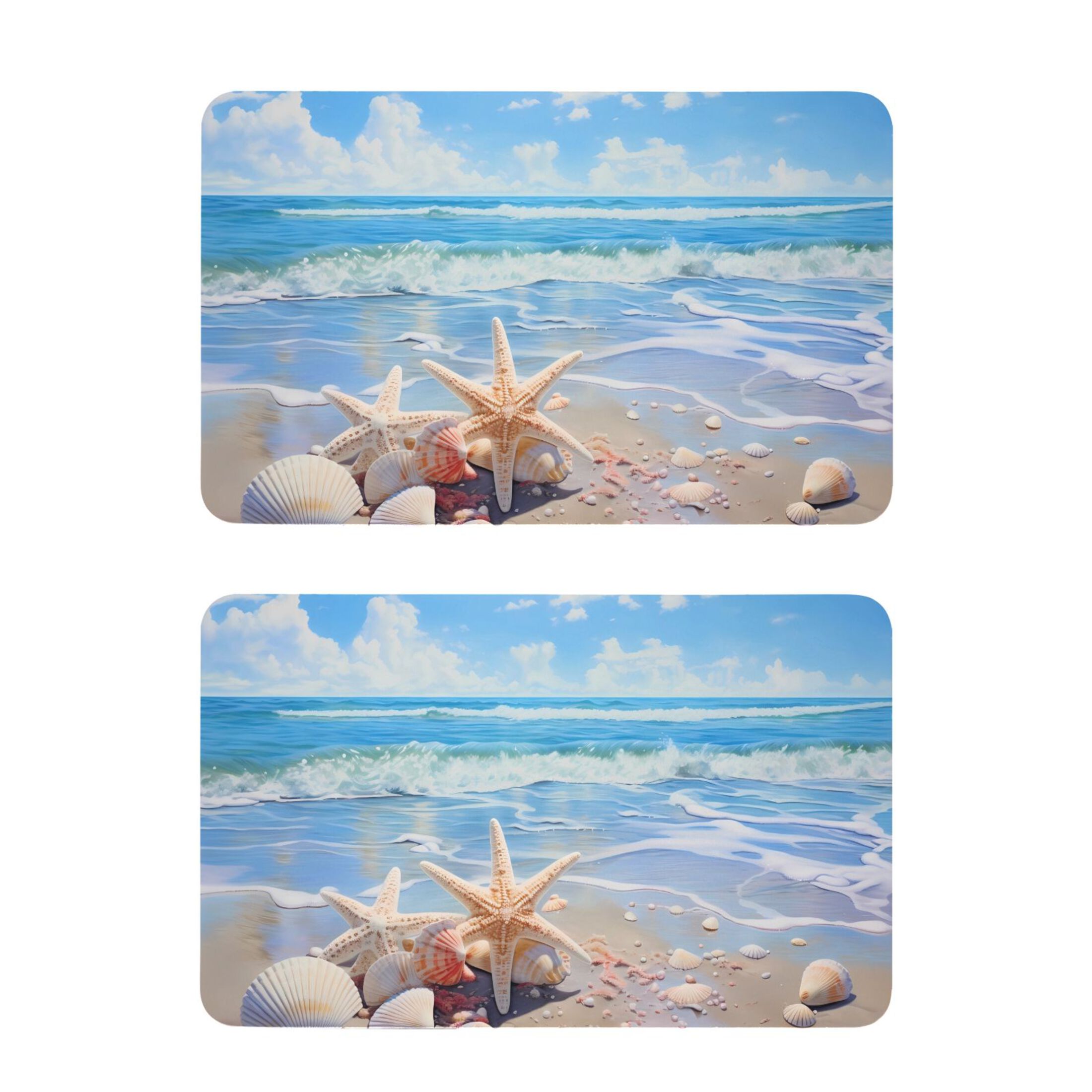 Seastar Seashells Summer Beach Fridge Magnets Sticker Refrigerator ...