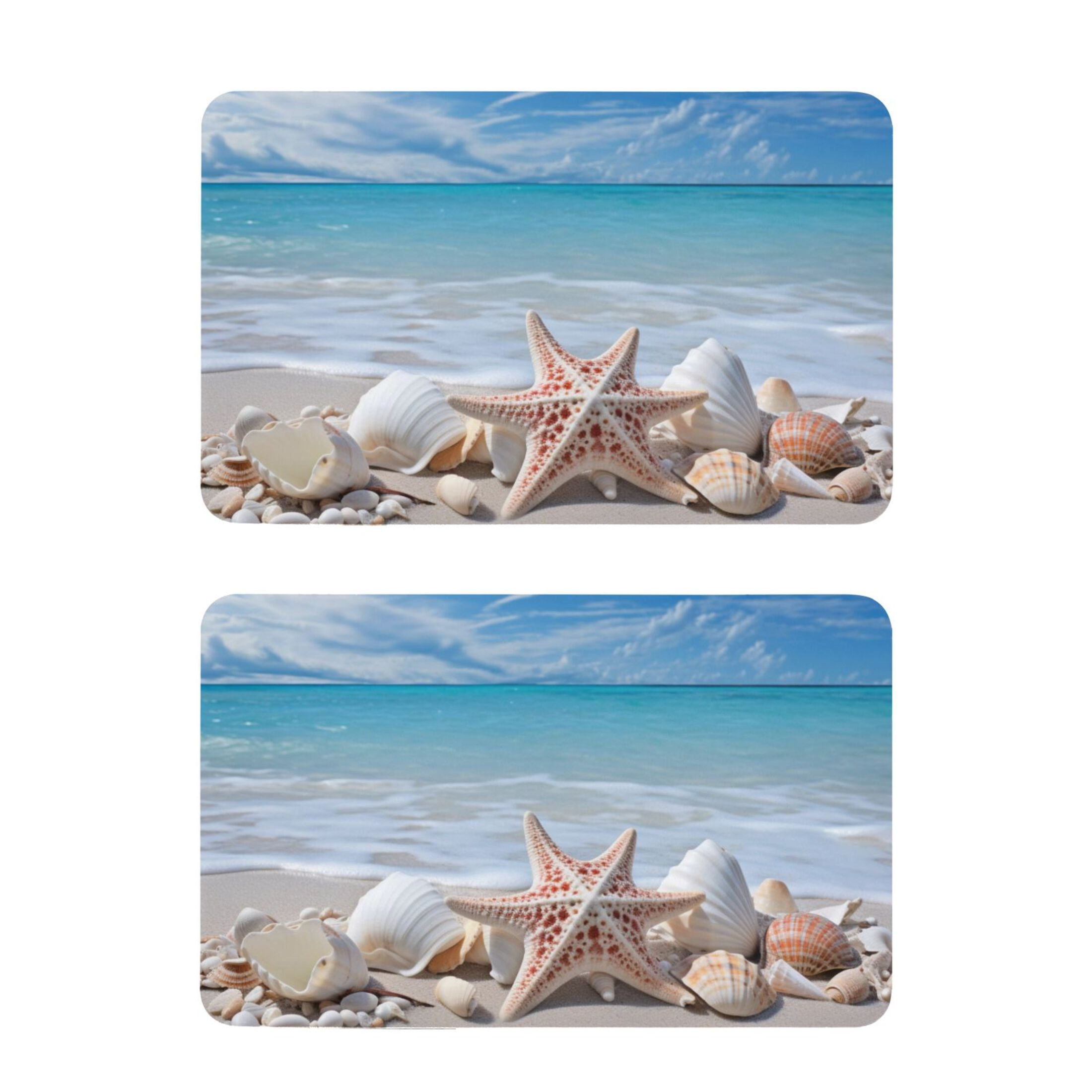 Seastars on Beach Fridge Magnetic Sticker Refrigerator Magnets Kitchen ...