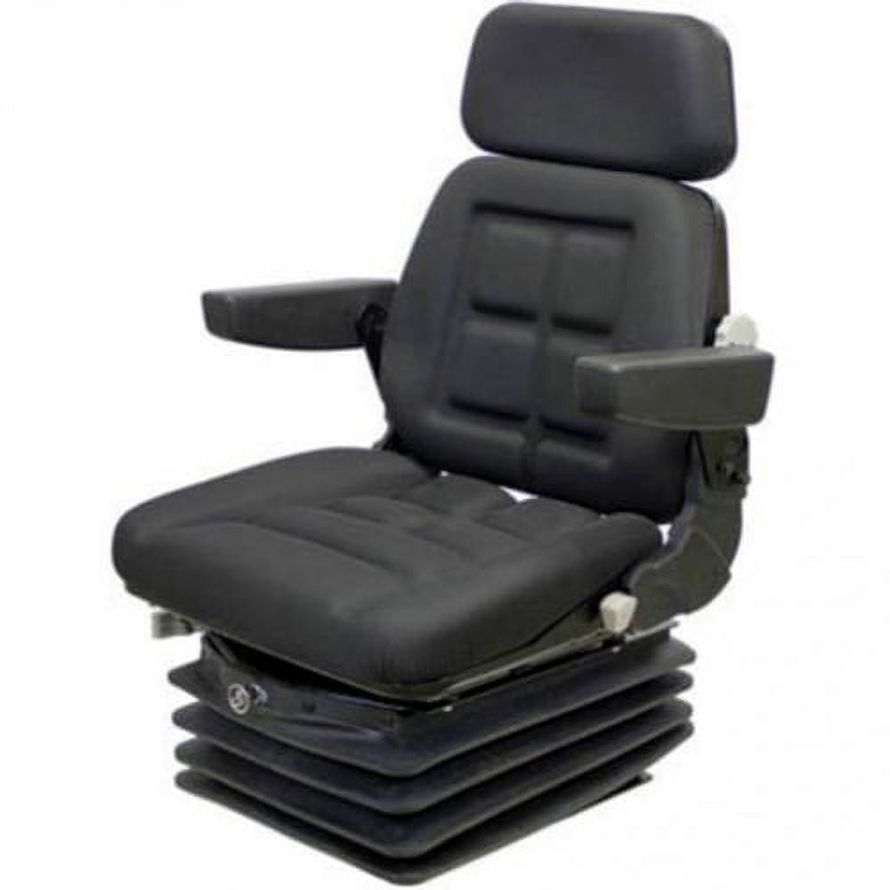 Seat Assembly - Deluxe Air Suspension Fabric Black fits John Deere fits ...