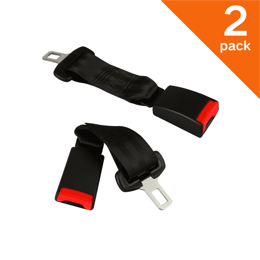 2 Pack 10.2-inch Seat Belt Extender for Cars and Airplanes, Universal ...