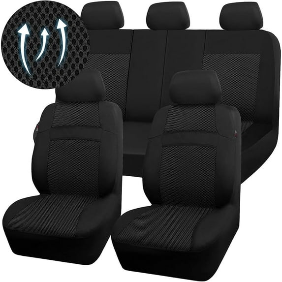 MY Seat Cover Full Sets, 3D Air Mesh Car Seat Cover with 5mm Composite ...