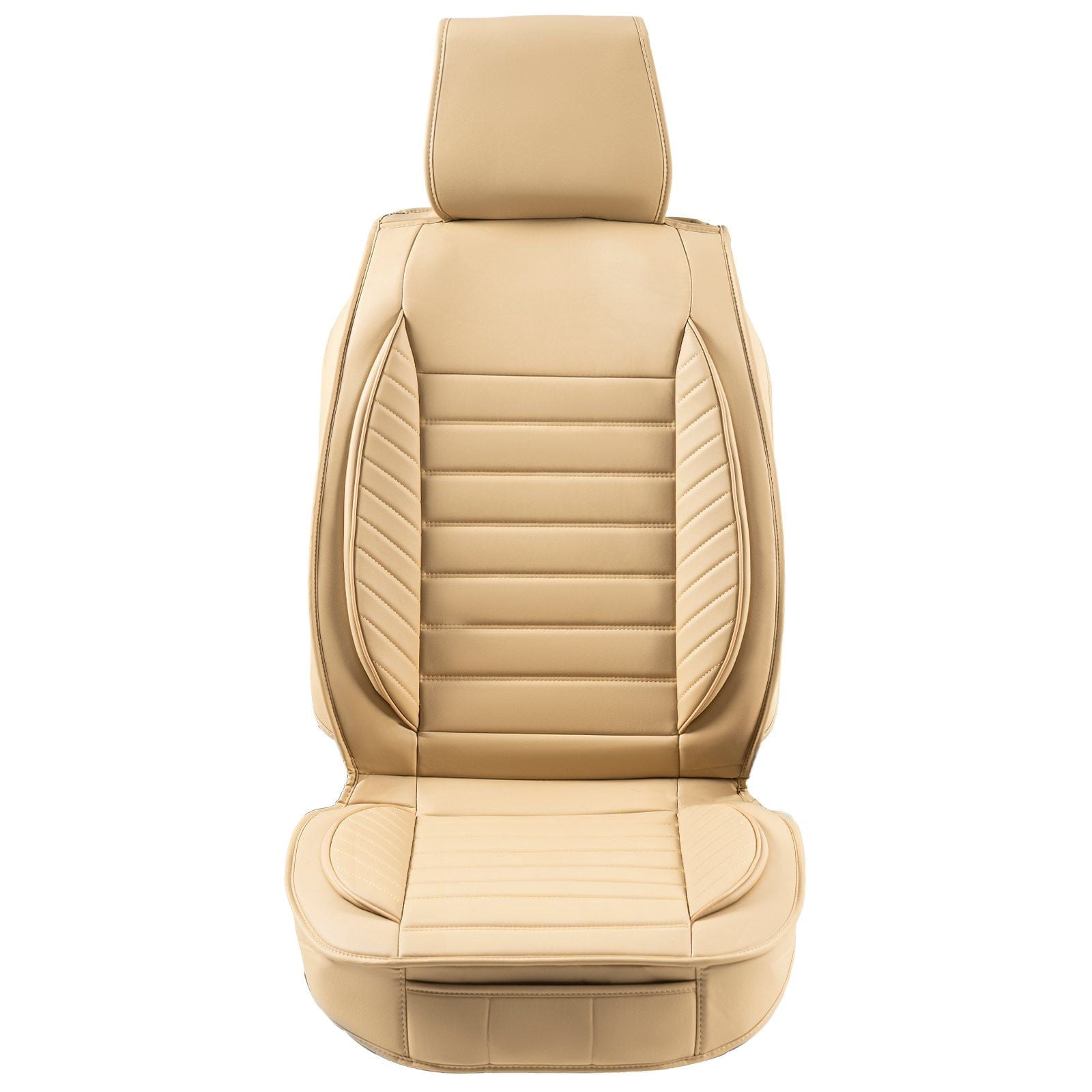 Seat Covers, 2pcs Faux Leather Seat Cover, Semi-enclosed Design, for ...