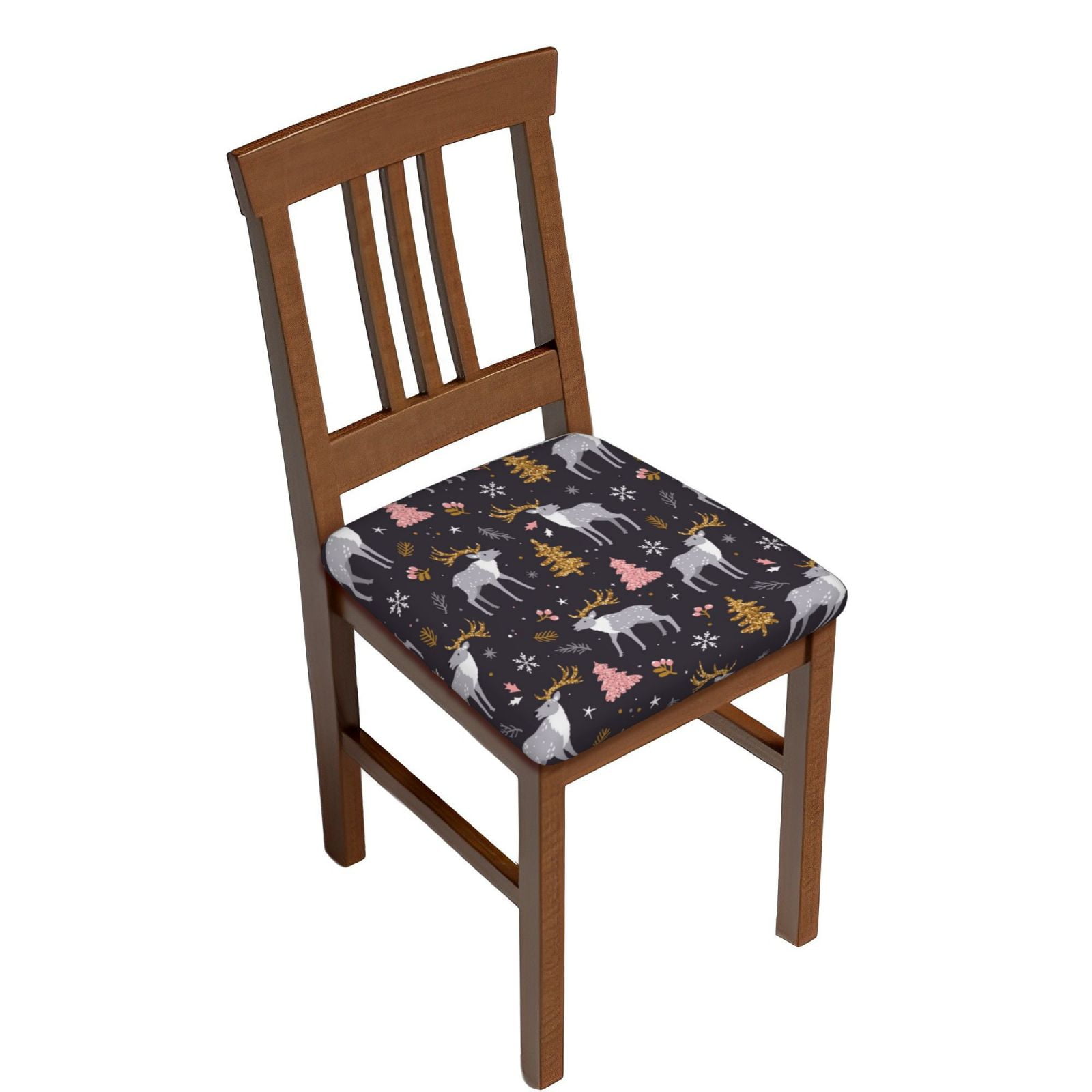 Seat Covers - Cartoon Cute Elk Deer Christmas Stretch Chair Covers for ...