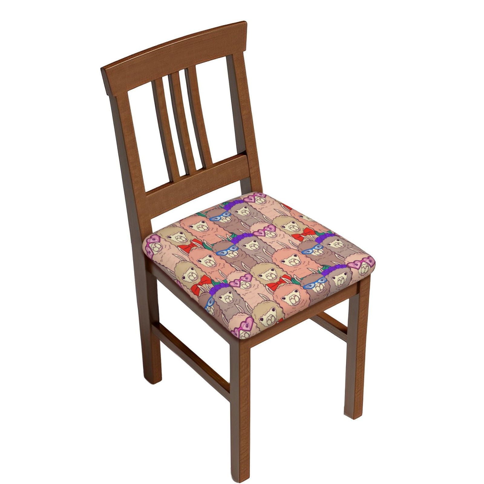 Seat Covers - Cute Lamas Stretch Chair Covers for Dining Chairs ...