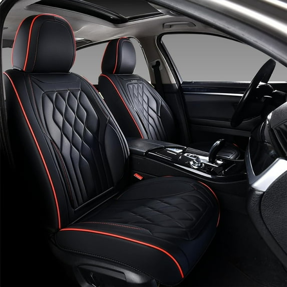 Seat Covers Front Seat Covers Leather Seat Protector Universal Fit ...