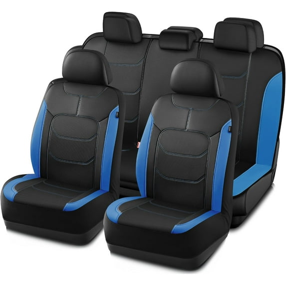 Seat Covers, Leather Seat Covers Full Set, Compatible, Automotive Seat ...