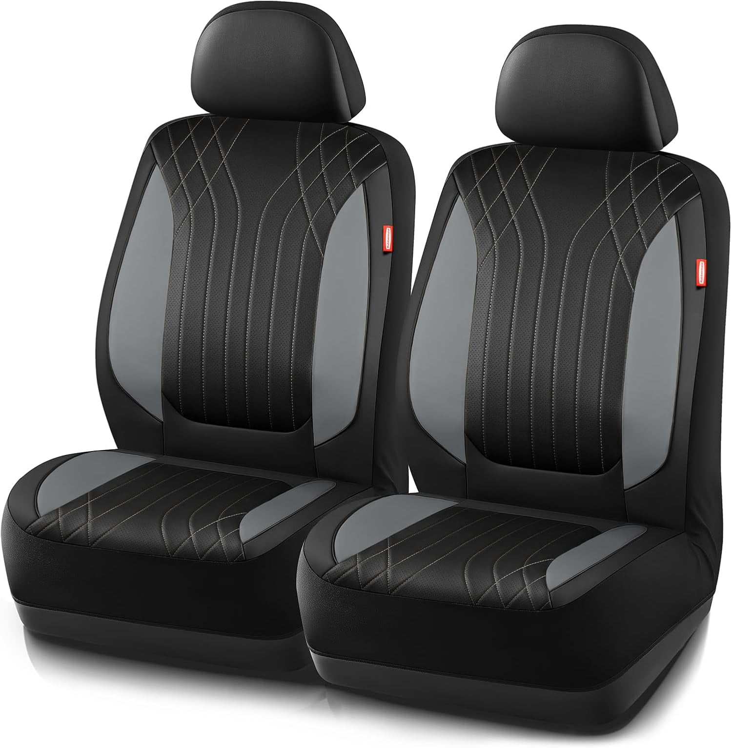 Seat Covers, Leather Seat Covers with Quilting Design, Sporty Seat ...