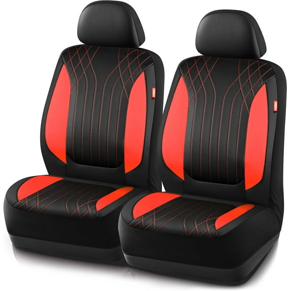 Seat Covers, Leather Seat Covers with Quilting Design, Sporty Seat ...