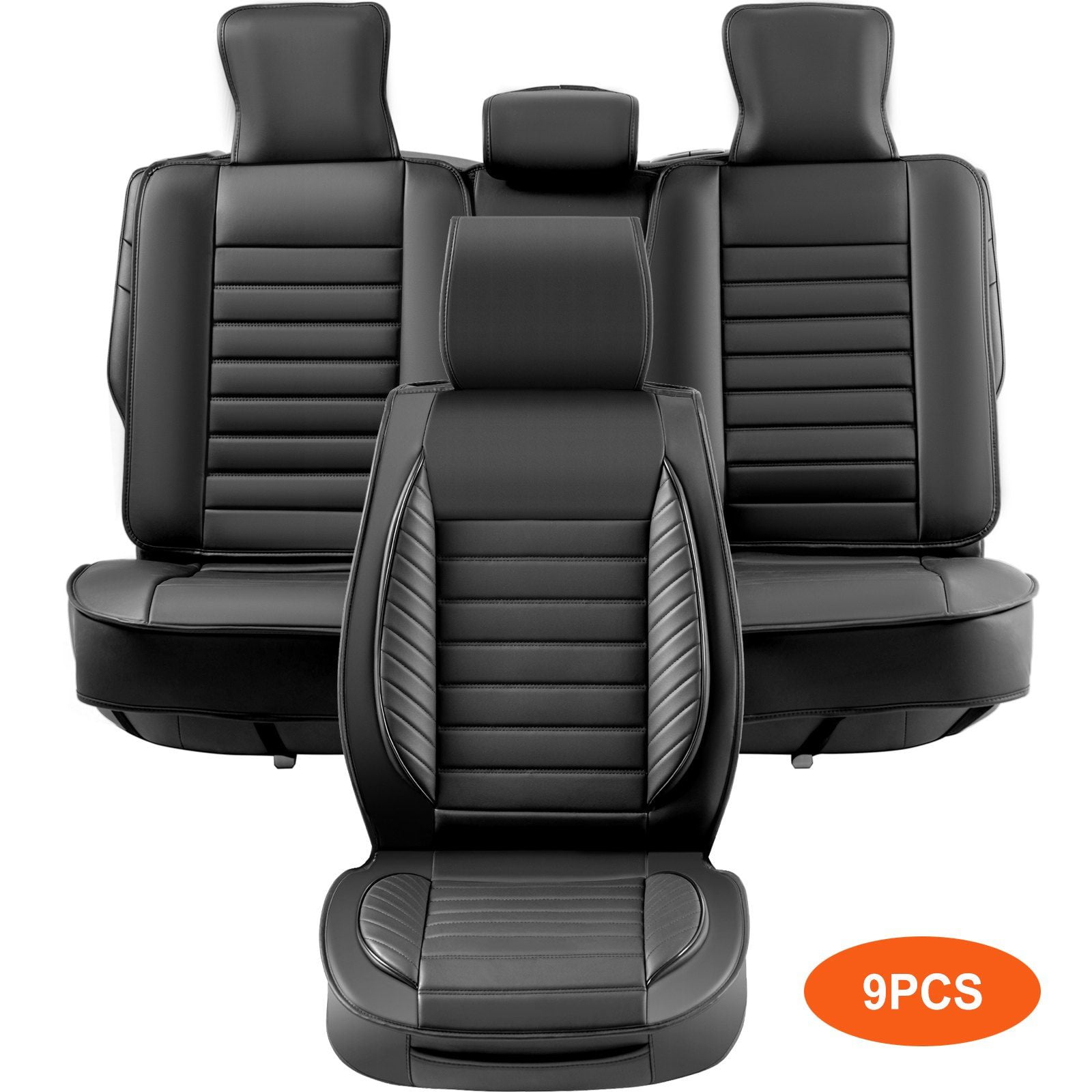 Seat Covers, Universal Car Seat Covers Full Set Seats, Front and Rear ...