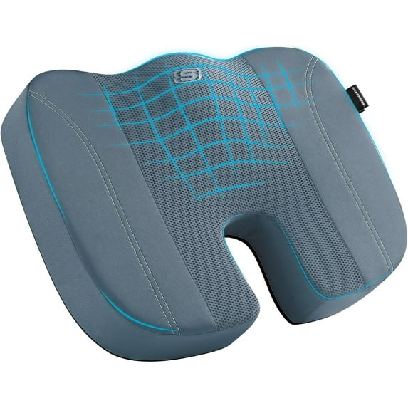 Seat Cushion, Air Cooled Memory Foam Cushion for Office Chair,Ergonomic ...