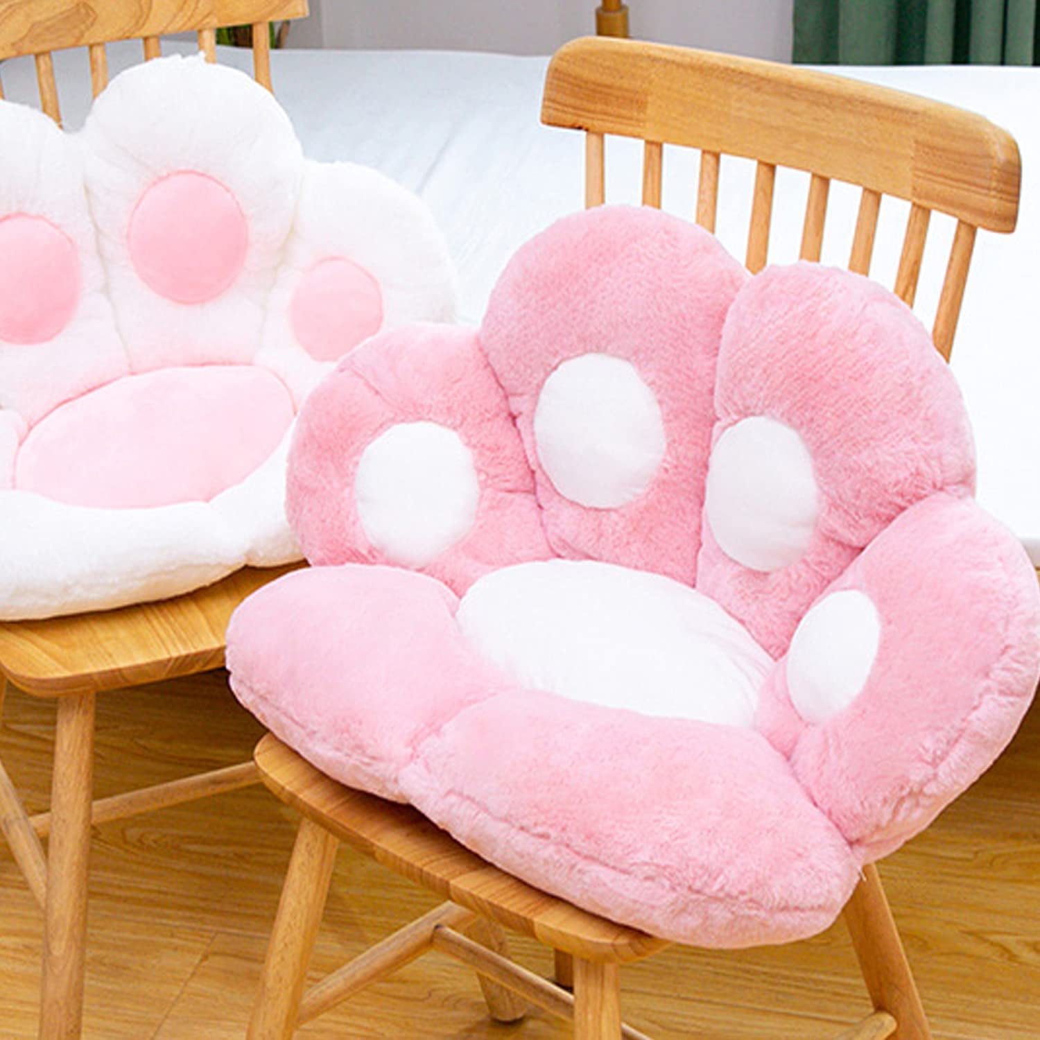 Seat Cushion With Backrest, Cute And Warm Office Cushion, Cat Leg ...