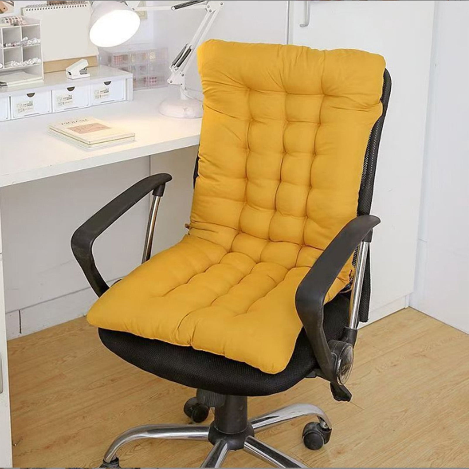 Seat Cushion with Backrest Integrated Lumbar Support Thickened Foam ...