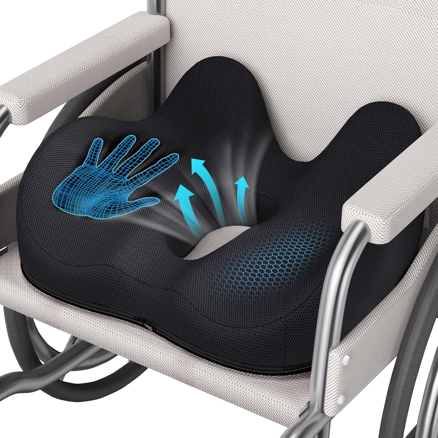 Seat Cushion, Memory Foam Cushions for Office Chair - Ergonomic Chair ...