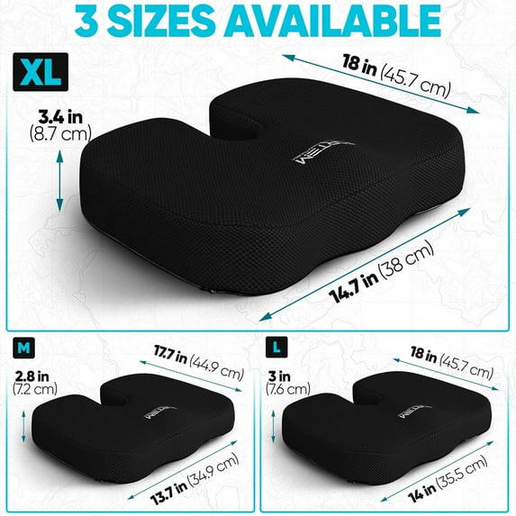 Seat Cushion, Office Chair Cushion, Lumbar Support Pillow for Office ...