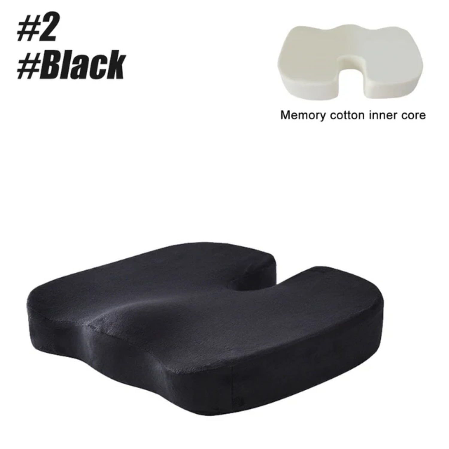 Seat Cushion Office Chair Cushions Butt Pillow Long Sitting Memory Foam ...