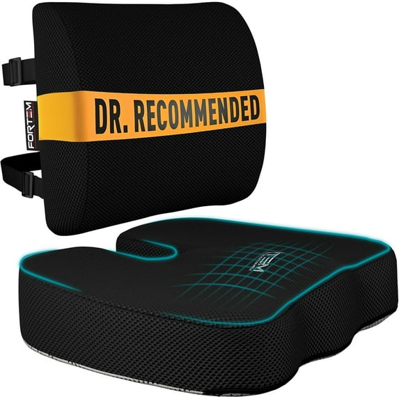 Seat Cushion, Office Chair Lumbar Support Pillow for Chair, Memory Foam ...