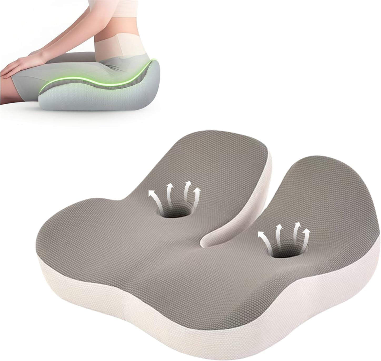 Seat Cushion,Office Chair Memory Cushion, Ergonomic Design, Relieve ...