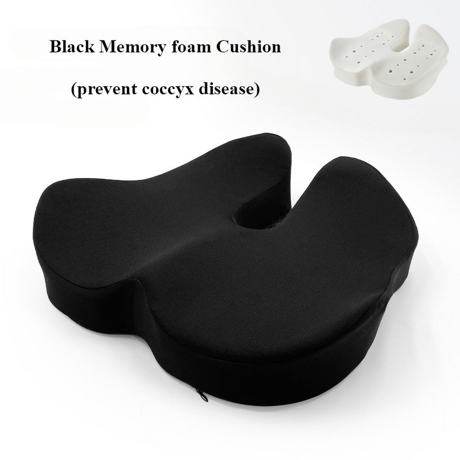 Seat Cushion for Office Chairs, Memory Foam Chair Cushion for Sciatica ...