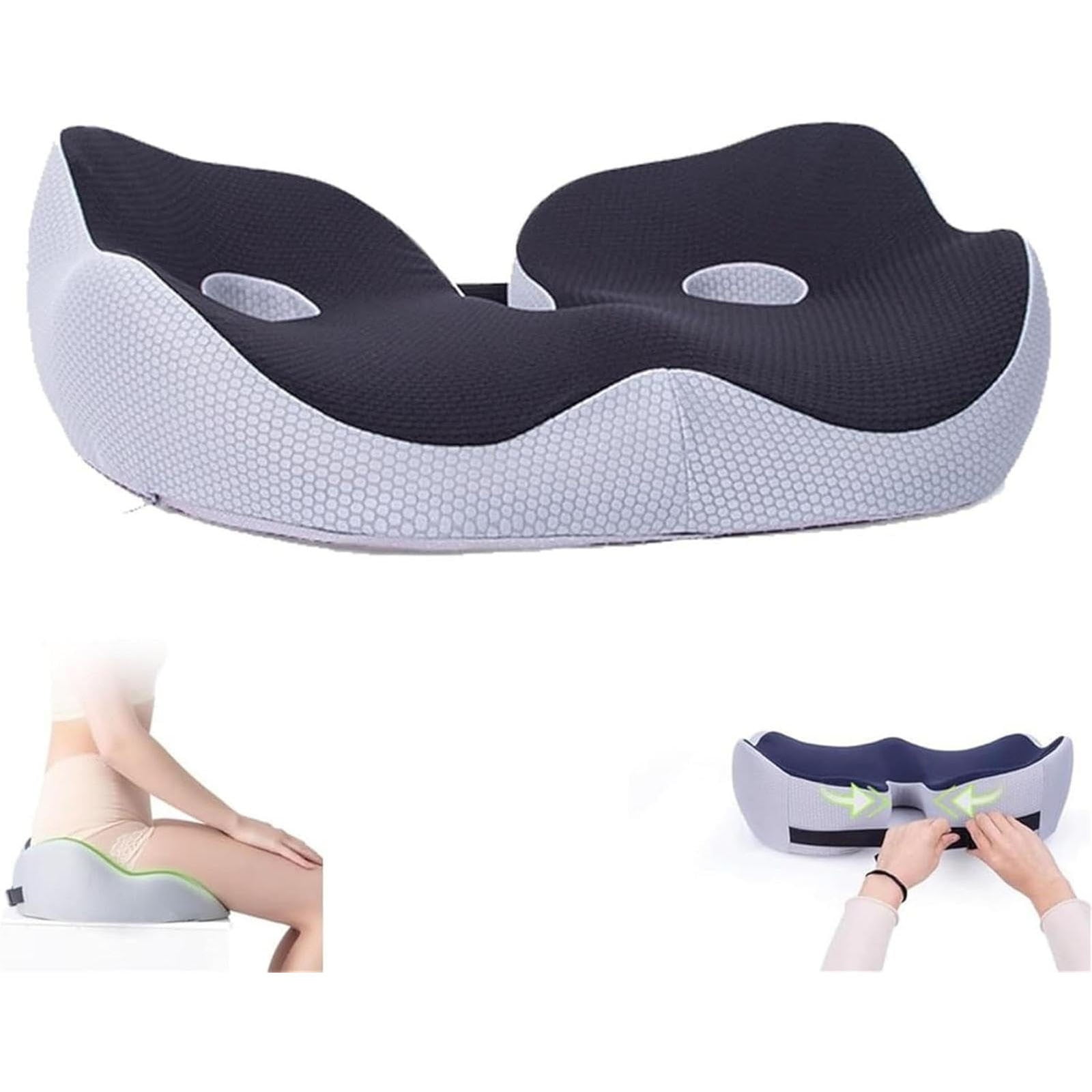 Seat Cushion, Seat Cushion for Sit Bone and Back Pain Relief, Butt ...