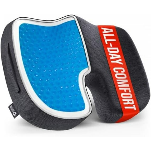 Seat Cushion for Tailbone Pain Relief – Memory Foam Cushion for Coccyx ...